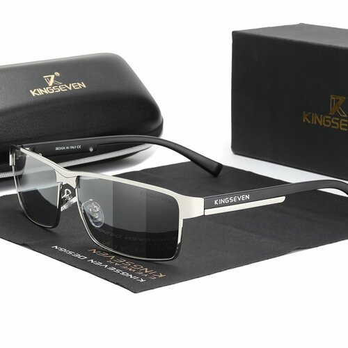 Солнцезащитные очки KINGSEVEN KINGSEVEN 250, серый, черный