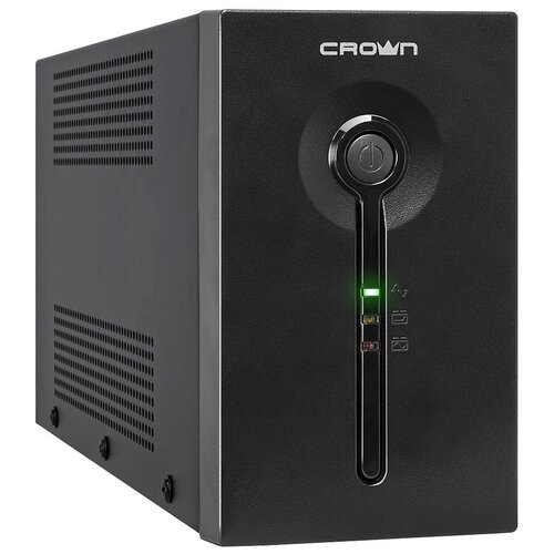 Интерактивный ИБП CROWN MICRO CMU-SP650 Combo черный 360 Вт