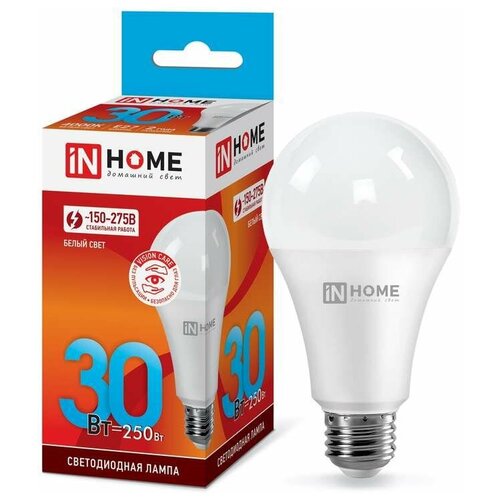 Лампа светодиодная LED-A70-VC 30Вт 230В E27 4000К 2700лм IN HOME 4690612024141 (3шт. в упак.)