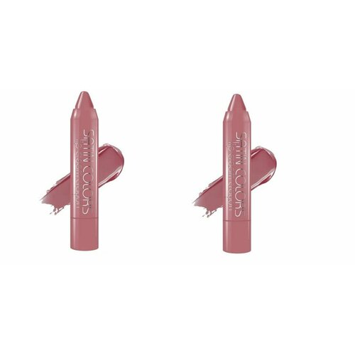 Помада-карандаш для губ Belor Design Smart Girl SATIN COLORS, тон 14 розовый тауп х 2шт