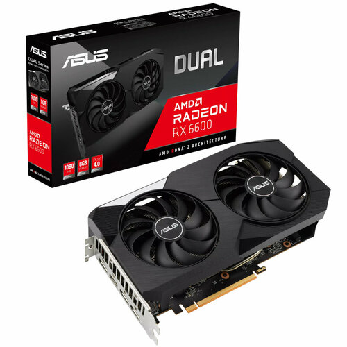 Видеокарта ASUS AMD Radeon RX 6600 Dual [DUAL-RX6600-8G]
