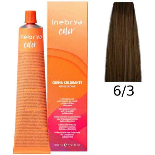 Крем-краска Inebrya Color Professional 6/3 Тёмный блонд Золотистый 100 мл
