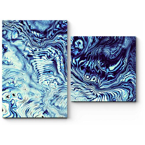 Модульная картина Волны и блики 90x68