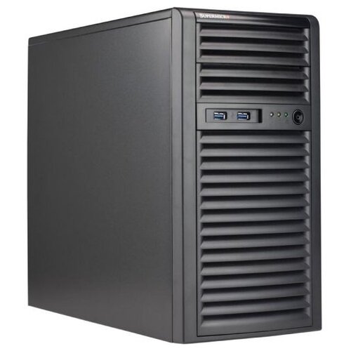 Платформа Supermicro SuperWorkstation 5039C-I Midi-Tower, без процессора, ОС не установлена, 400 Вт, черный