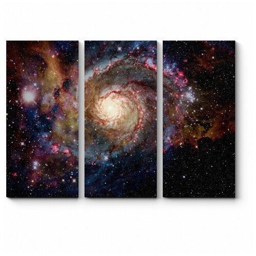 Модульная картина Сияние галактик 160x115