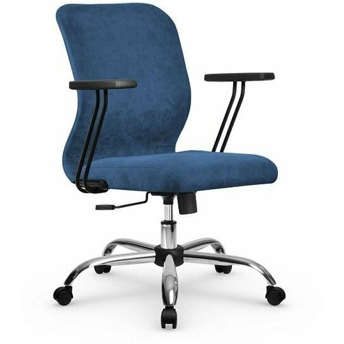 Компьютерное офисное кресло mетта SU-Мr-4/ подл. 109/осн. 003, Светло-синее