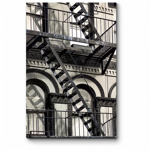 Модульная картина История Нью-Йорка в зданиях 20x30