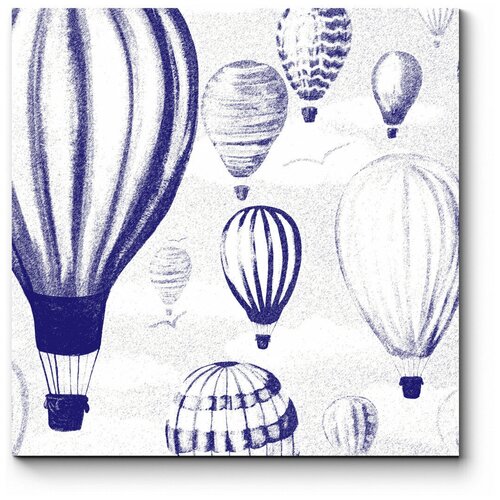 Модульная картина Фестиваль воздушных шаров 100x100