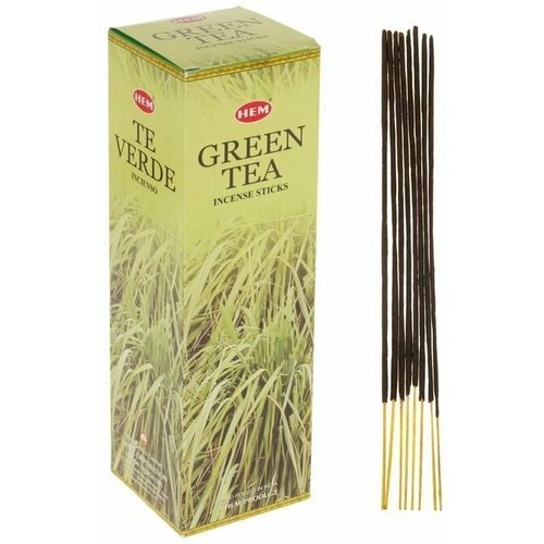 Благовония 8 палочек угольные green tea