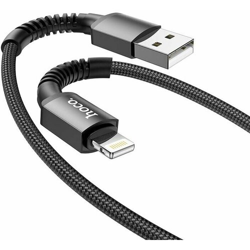Кабель USB 2.4A (iOS Lighting) 1м HOCO X71 Черный