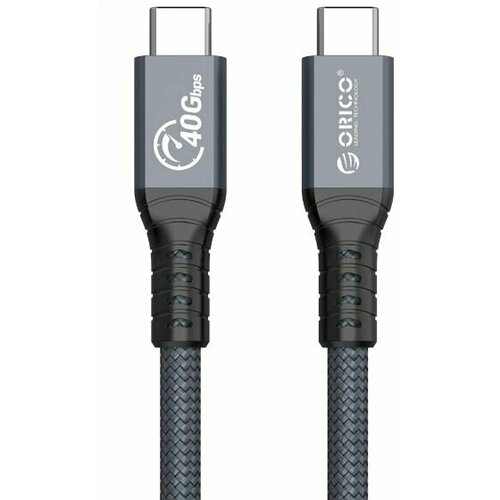 Кабель Thunderbolt 4 ORICO USB Type-C серый (ORICO-TBZ4-08-GY-BP)