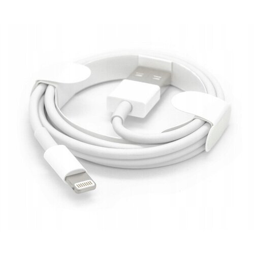 Кабель Lightning to USB Cable (1m) 8 pin для Apple iPhone 5 5S 5C SE 6 6S 7 7 Plus 8 X (10) Xr Xs Xs Max 11 11 Pro 12 12 Mini 13 13 Pro Max/14/iPad/iPod/AirPods MD818ZM/A Model A1480 Без Коробки