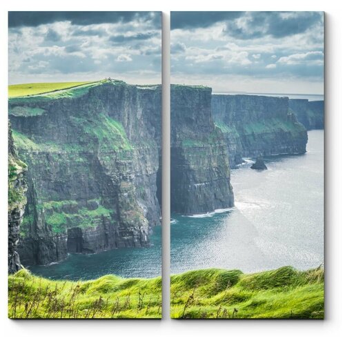 Модульная картина Двухсотметровые скалы Ирландии 40x40