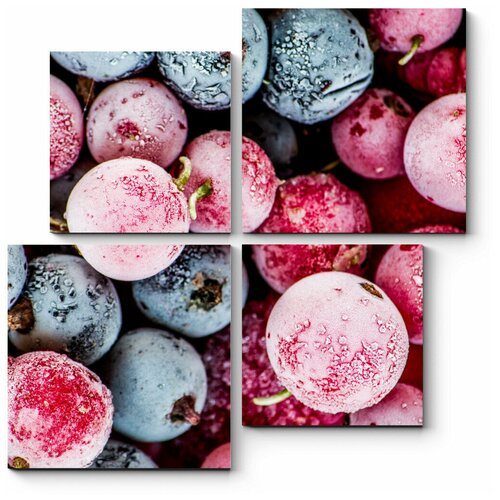 Модульная картина Ледяные ягоды 100x100