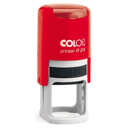 Оснастка для печати Colop Printer R24. Диаметр поля: 24 мм. Корпус: красный.