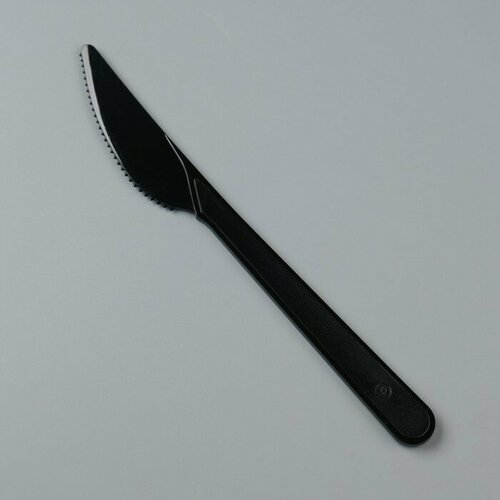 Нож одноразовый "Буфет" черный, 18 см(50 шт.)