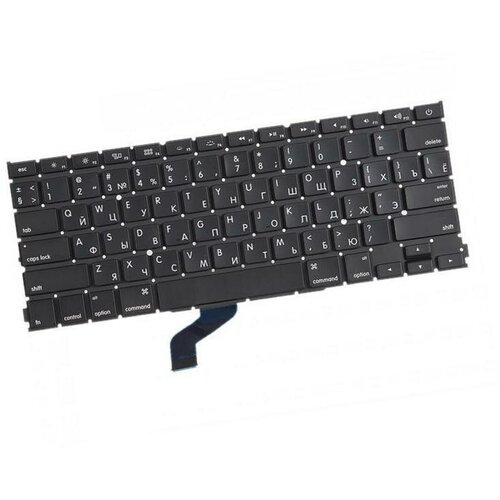 Клавиатура (keyboard) для Apple MacBook Pro 13 Retina A1425 Late 2012 Early 2013 прямой Enter RUS РСТ A1425