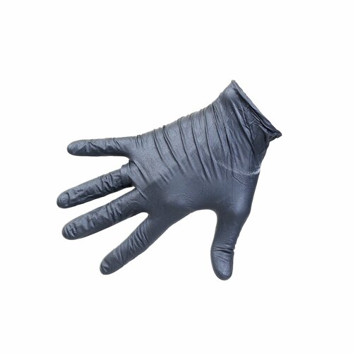 RoxelPro Нитриловые перчатки ROXTOP, чёрные/оранжевые, размер M, упаковка 50 шт.