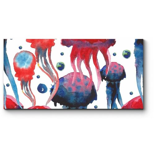 Модульная картина Краски подводного мира50x25