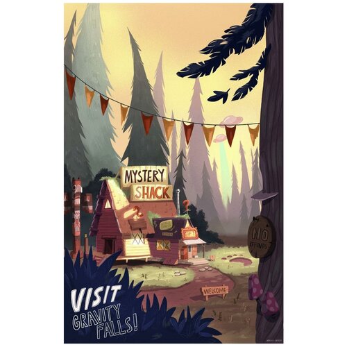 Постер / Плакат / Картина Gravity Falls 90х120 см в подарочном тубусе