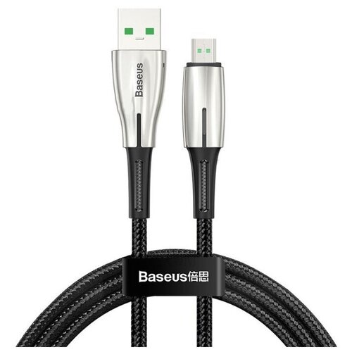 Кабель Baseus Waterdrop USB - microUSB (CAMRD), 1 м, 1 шт., черный
