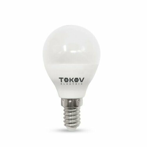 Лампа светодиодная 10Вт G45 6500К Е14 176-264В, TOKOV ELECTRIC TKE-G45-E14-10-6.5K (1 шт.)