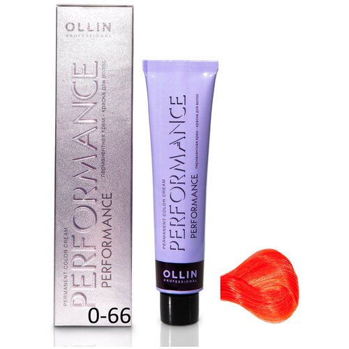 OLLIN Professional Performance перманентная крем-краска для волос, микстон, 0/66 красный