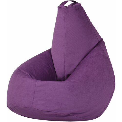 Кресло-мешок Груша фиолетовый цвет (размер XXXL) PuffMebel, ткань велюр