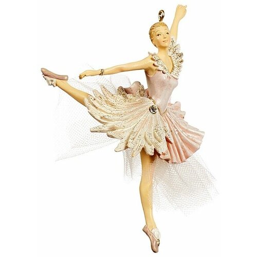 Ёлочная игрушка балетная классика (танцовщица в розовой пачке), полистоун, 12.5 см, Goodwill D 46121-2