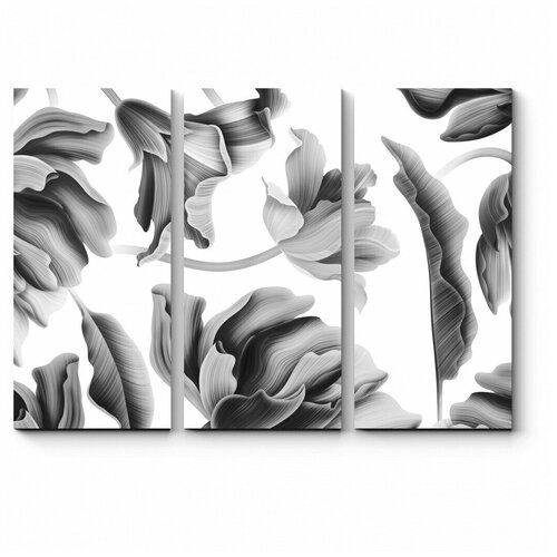 Модульная картина Цветы жарких тропиков 90x65