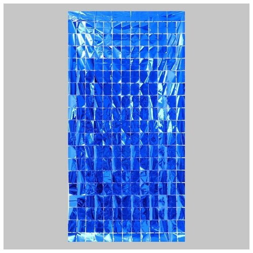Праздничный занавес, 100 × 200 см, цвет синий