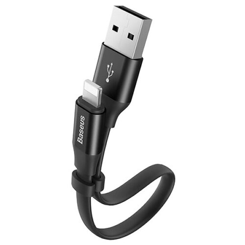 Кабель Baseus Nimble Portable USB - Lightning (CALMBJ-B), 0.23 м, 1 шт., черный