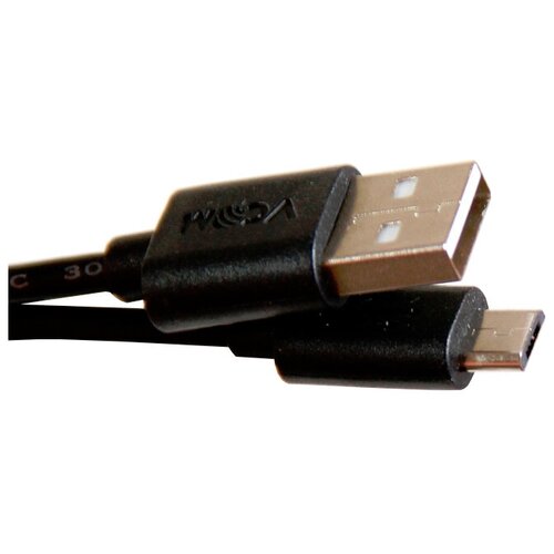 Кабель VCOM USB - microUSB (VUS6945), 1.5 м, черный