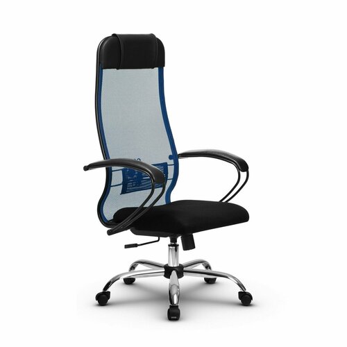 Компьютерное офисное кресло метта В 1b11/К130, Основание 17833, Синее/Черное