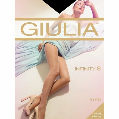 Колготки Giulia, 8 den, размер 4, коричневый