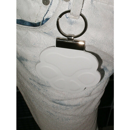 Брелок IMAKEBAGS, матовая фактура, 10 шт., белый