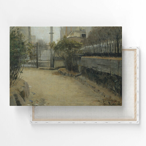 Картина на холсте, репродукция / Сантьяго Рузиньол - Garden of Montmartre / Размер 30 x 40 см