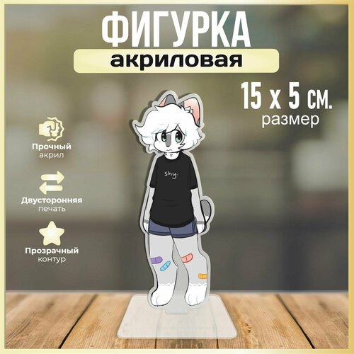 Акриловая фигурка декоративная / статуэтки для интерьера Мем Кот Бойкиссер