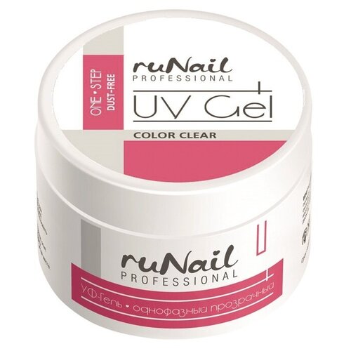 Runail гель UV Gel One Step Dust Free однофазный, 56 мл, прозрачный