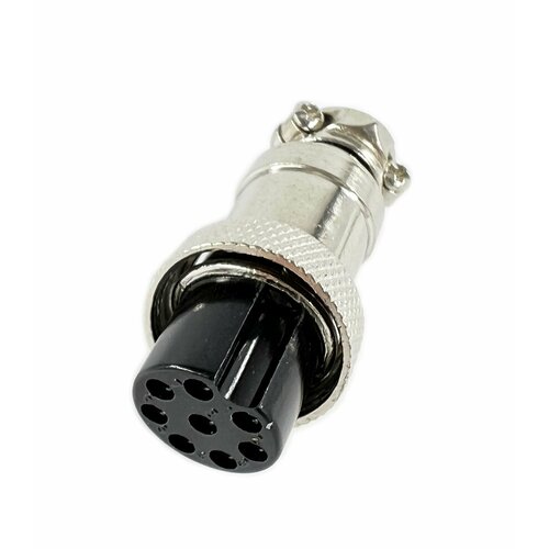 Разъем MIC 16 8 Pin гнездо металл на кабель( 1 штука)