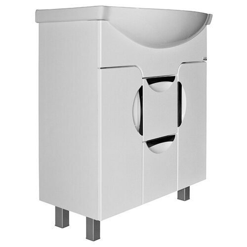 Комплект мебели для ванной Mixline Стандарт Кассиопея-75, ширина тумбы: 75 см, белый