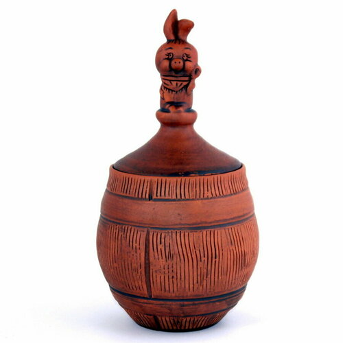 Универсальный горшочек, Медовичок "Хрюша" 600 мл, глина, керамика, ручная работа