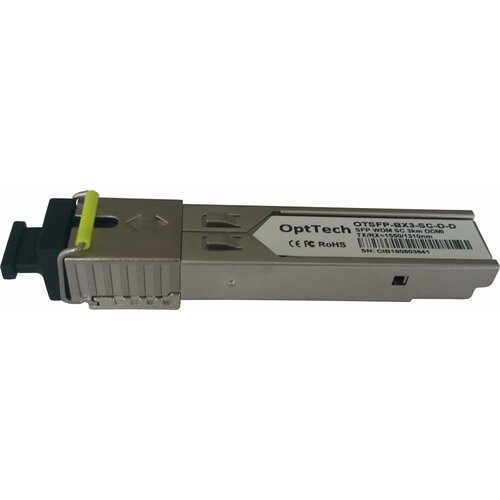 Модуль SFP OptTech OTSFP-BX3-SC-D-D WDM, TX/RX=1550/1310nm, SC, 3km, DDMI