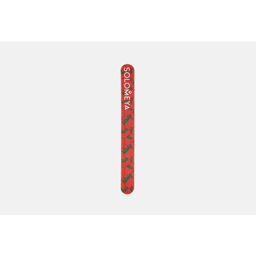 Пилка для ногтей 180/220 / Solomeya, Nail file for natural and artificial nails Strawberry shake / 1мл