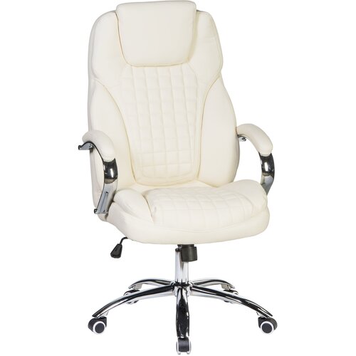 Компьютерное кресло DOBRIN CHESTER LMR-114B для руководителя, обивка: искусственная кожа, цвет: кремовый
