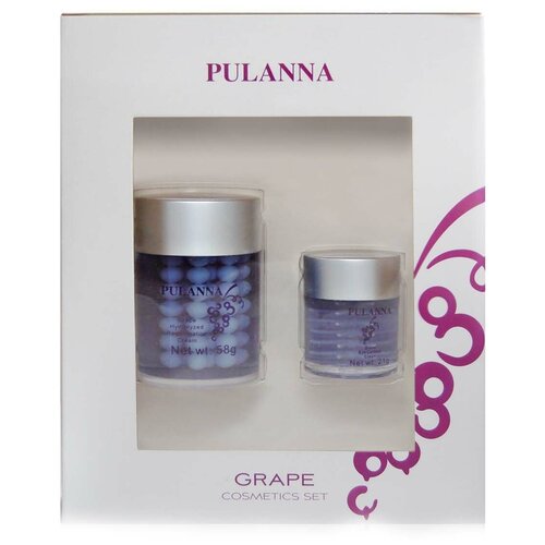 PULANNA Подарочный набор для лица с Виноградом - Grape Cosmetics Set