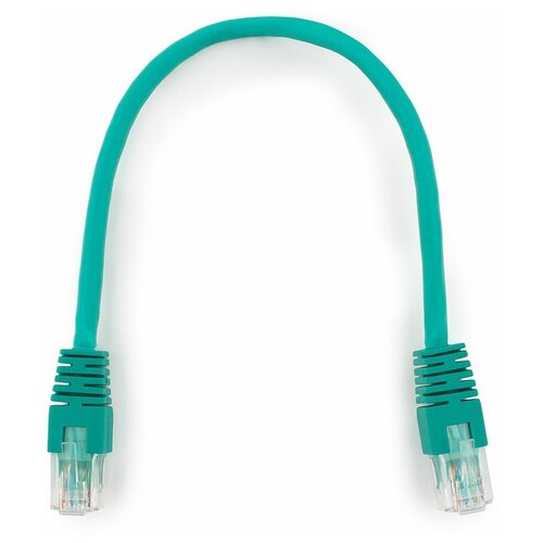 Патч-корд UTP Cablexpert PP6U-0.25M/G кат.6, 0.25м, литой, многожильный (зелёный)