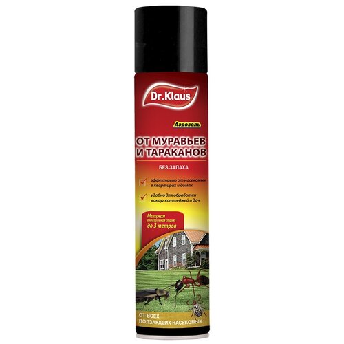 Аэрозоль DR. KLAUS от муравьев и тараканов, 610 г, 600 мл