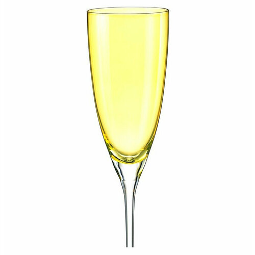 Бокалы для шампанского 220 мл 2 шт желтые Crystalex CZ s.r.o. "Кейт" / 111316