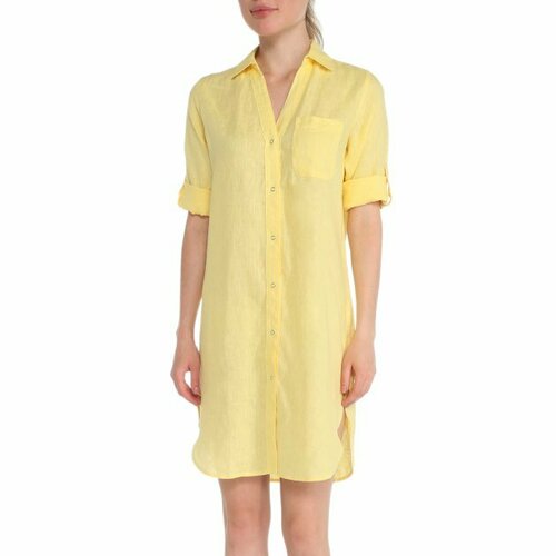 Платье Maison David, размер XL, светло-желтый